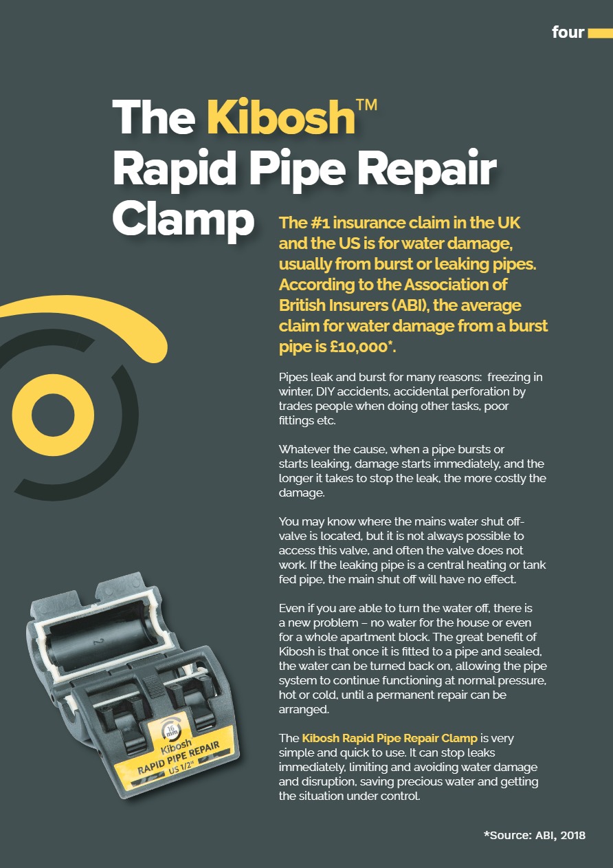 Product Details and Safety - Fastfreeze - Kibosh Pipe Repair